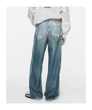 Acne Studios Trompe L'oeil Wide Leg Jeans