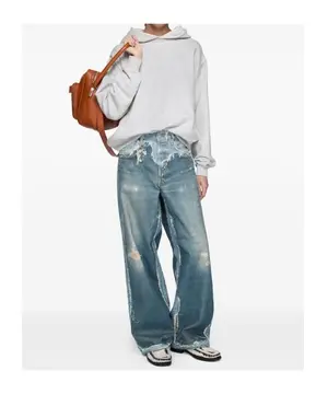 Acne Studios Trompe L'oeil Wide Leg Jeans