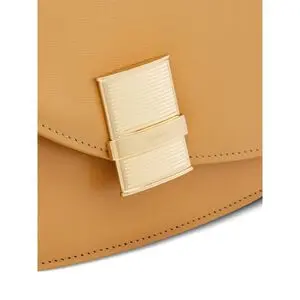 FERRAGAMO Fiamma Asymmetric Crossbody Bag - Brown