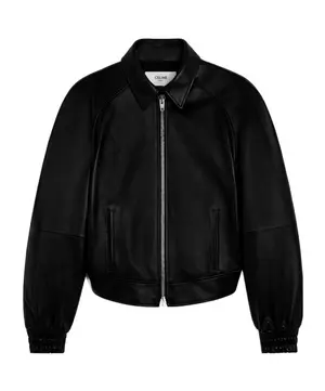 Celine Jacket In Lambskin - Black