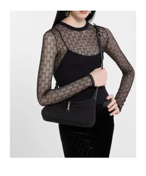 Gucci Jackie Slim Medium Shoulder Bag - Black