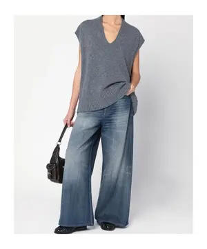 ROBERTO COLLINA V-neck Knit Vest