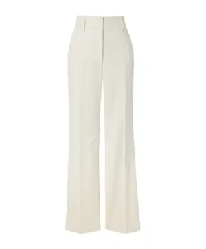 Gabriela Hearst Cecilia Tailored Trousers With Belt Loops - Ivory