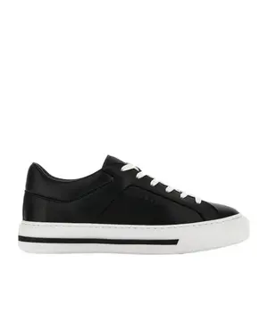 Hogan Rebel Lace-up Sneakers With Colorblock Detail - Black