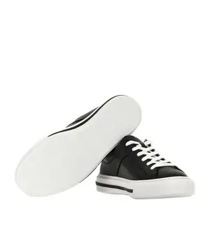 Hogan Rebel Lace-up Sneakers With Colorblock Detail - Black