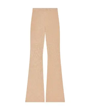 Givenchy 4g Jacquard Flared Trousers - Brown