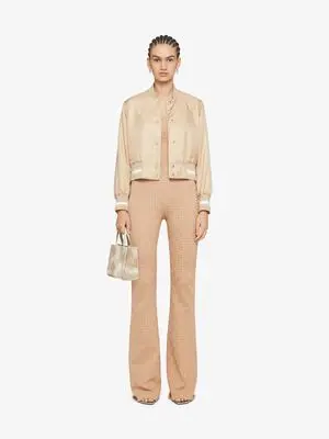 Givenchy 4g Jacquard Flared Trousers - Brown