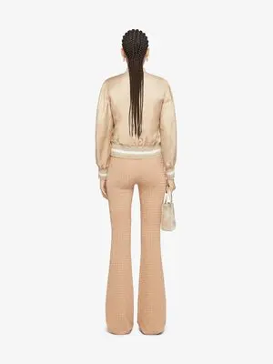 Givenchy 4g Jacquard Flared Trousers - Brown