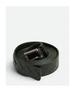 Bottega Veneta Signature Weave Buckle Belt