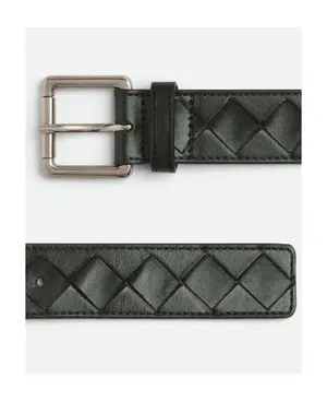 Bottega Veneta Signature Weave Buckle Belt
