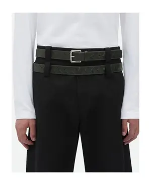 Bottega Veneta Signature Weave Buckle Belt