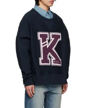 Kenzo Logo-patch Crewneck Sweatshirt - Black