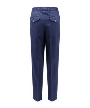 Brunello Cucinelli Tapered Leg Trousers With Pressed Crease - Blue