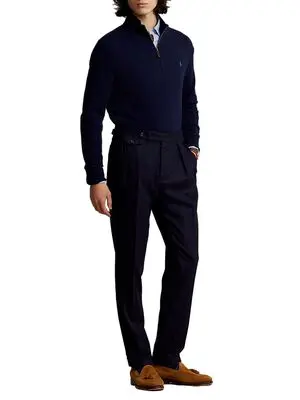 Polo Ralph Lauren Half-zip Jumper With Embroidered Pony - Black