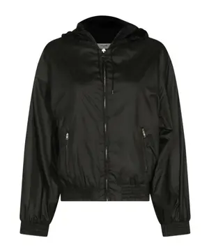 Celine Windbreaker In Light Nylon - Black