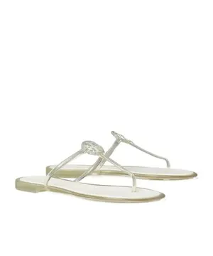 Tory Burch Mini Miller Jelly Thong Sandals - Transparent/silver