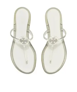 Tory Burch Mini Miller Jelly Thong Sandals - Transparent/silver