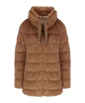 Herno Quilted High-neck Jacket - Brown