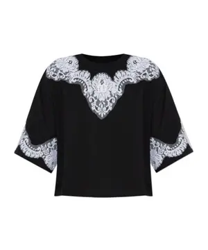 Dolce & Gabbana Lace Trimmed T-shirt