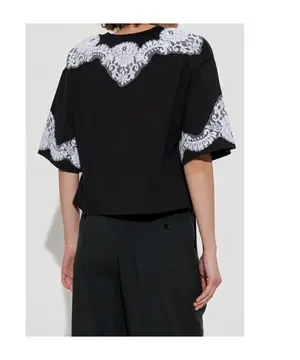 Dolce & Gabbana Lace Trimmed T-shirt