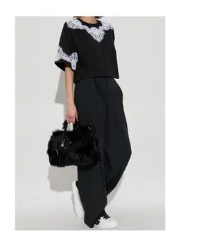 Dolce & Gabbana Lace Trimmed T-shirt