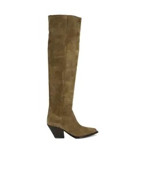 SONORA 70mm Suede Pointed Toe Boots