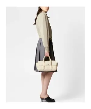 TOD'S Di Logo Patch Tote Bag - Nude