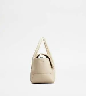 TOD'S Di Logo Patch Tote Bag - Nude