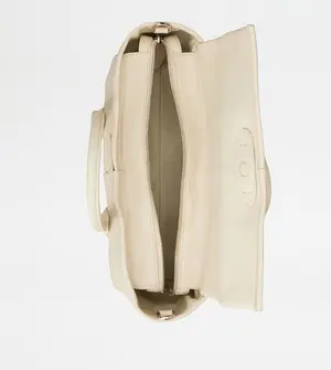 TOD'S Di Logo Patch Tote Bag - Nude