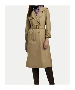 Ralph Lauren Double Breasted Belted Trench Coat