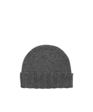 DRUMOHR Ribbed Knit Beanie - Black