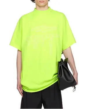 Balenciaga 3b Liquefied Oversized T-shirt - Lucifer Yellow
