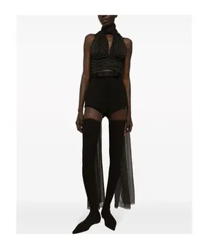 Dolce & Gabbana Polka Dot Chiffon Top