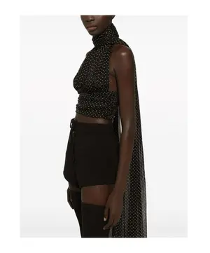 Dolce & Gabbana Polka Dot Chiffon Top