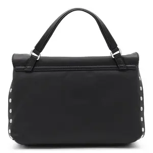 ZANELLATO Small Postina Stud-embellished Flap Tote Bag - Black