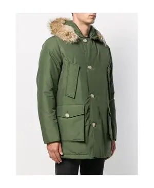 Woolrich Hooded Down Jacket - Green