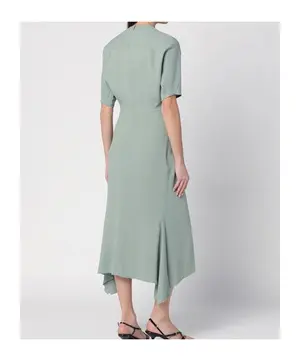 Victoria Beckham Asymmetrical Hem Midi Dress