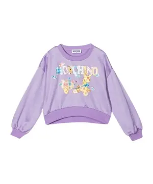 Moschino Giraffe-print Sweatshirt - Lavender