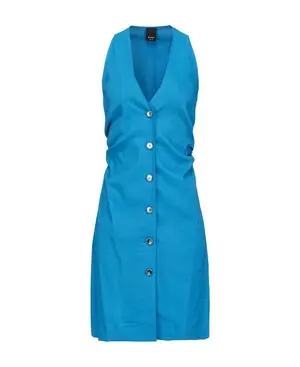 Pinko Buttoned V-neck Mini Dress
