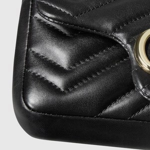 Gucci Gg Marmont Mini Shoulder Bag - Black