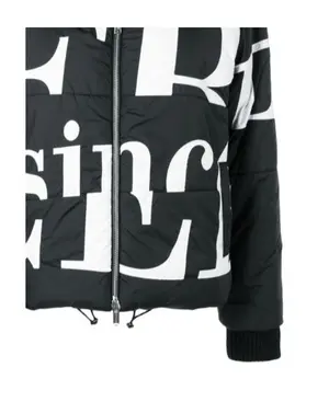 Iceberg Logo Print Puffer Jacket