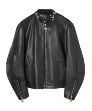 Gucci Horsebit Detail Zip-up Jacket - Black