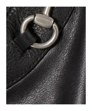 Gucci Horsebit Detail Zip-up Jacket - Black
