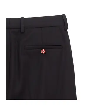 Casablanca Tailoring Pleated Trousers - Black