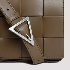 Bottega Veneta Cassette Woven Shoulder Bag - Clay