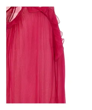 NENSI DOJAKA Cut-out Frilled Gown