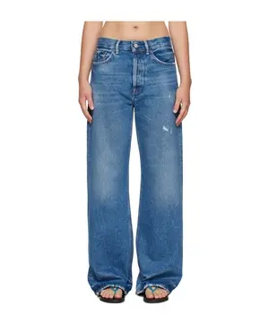 Acne Studios Distressed Wide-leg Jeans