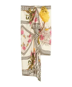 Blumarine Printed Asymmetrical Midi Skirt - Multicolor