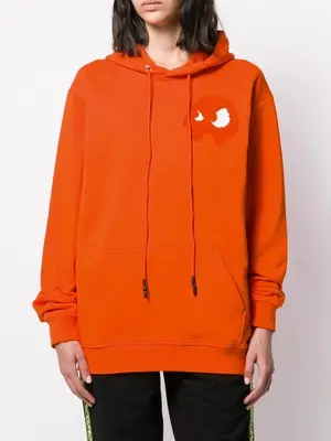 Alexander McQueen Printed Hooded Hoodie