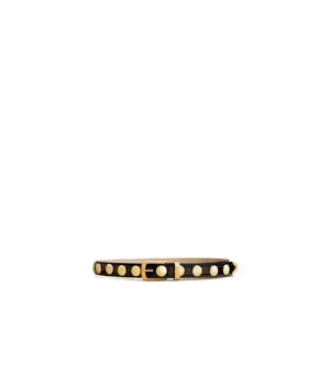 Khaite Rivet Decorative Belt - Black
